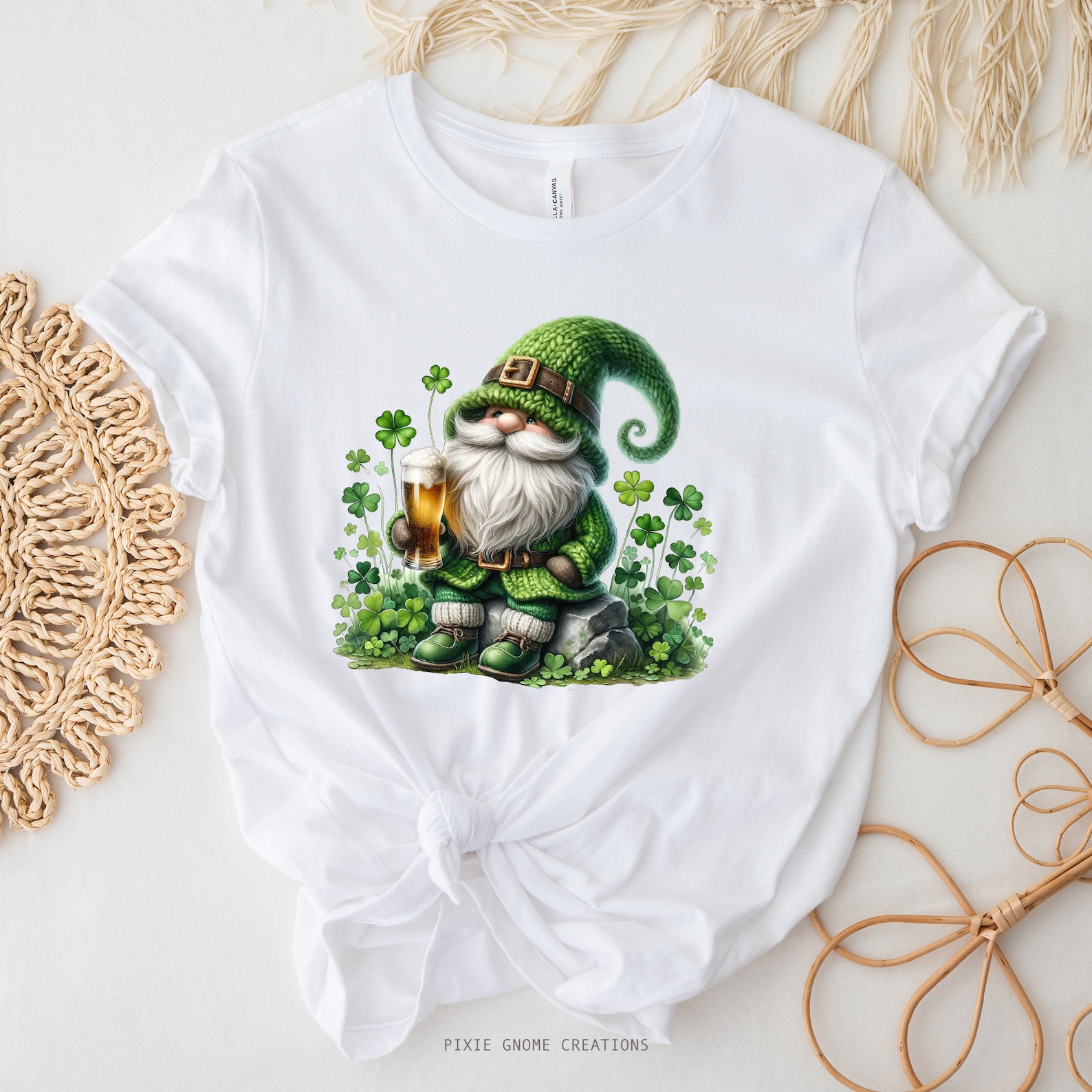 Watercolor St Patricks Day Gnomes Png, Cute Gnomes Clipart, Patrick Day ...
