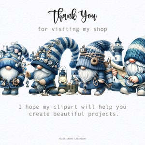 Watercolor Lighthouse Gnome Clipart Bundle Png, Nautical Gnome ...