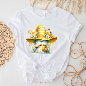 Watercolor Honey Bee Gnomes Clipart, Bee Gnome Clipart, Watercolor ...