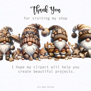 Watercolor Gingerbread Cookie Gnome Clipart PNG Bundle, Gingerbread Man ...