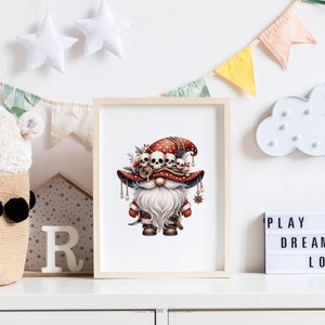 Watercolor Pirate Captain Nautical Gnome Clipart Bundle Png, Fantasy ...