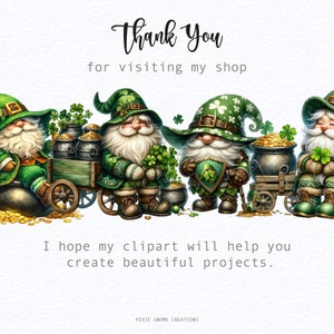 Watercolor St Patricks Day Gnomes Png, Cute Gnomes Clipart, Patrick Day ...
