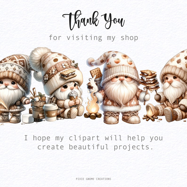 Watercolor Smores Gnome Clipart Bundle Png, Let's Get Toasted, Camping ...