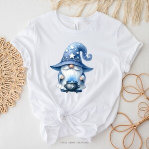 Watercolor Wizard Magic Gnome Clipart PNG Bundle, Fantasy Clipart ...