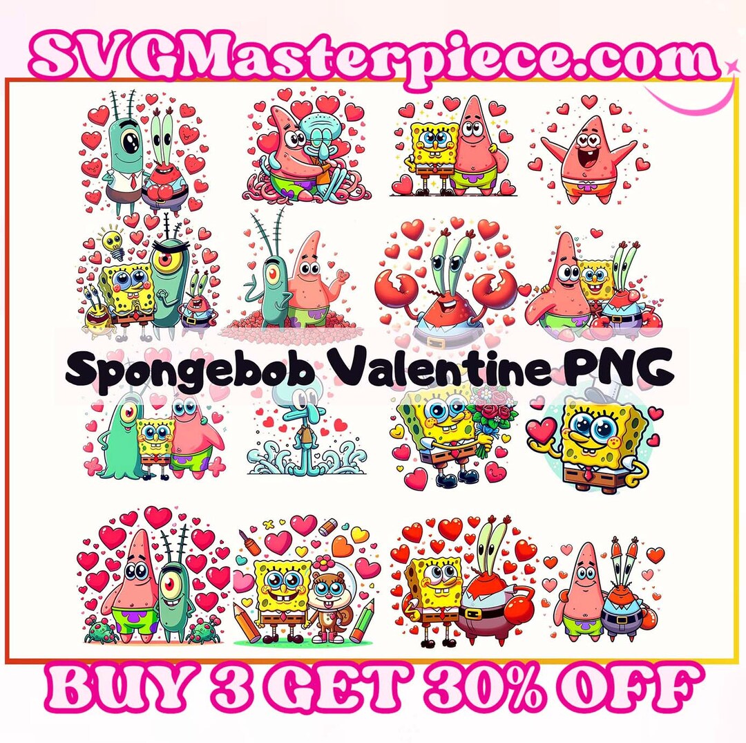 Spongebob Valentines PNG, Funny Valentines, Cute Cartoons Valentines ...