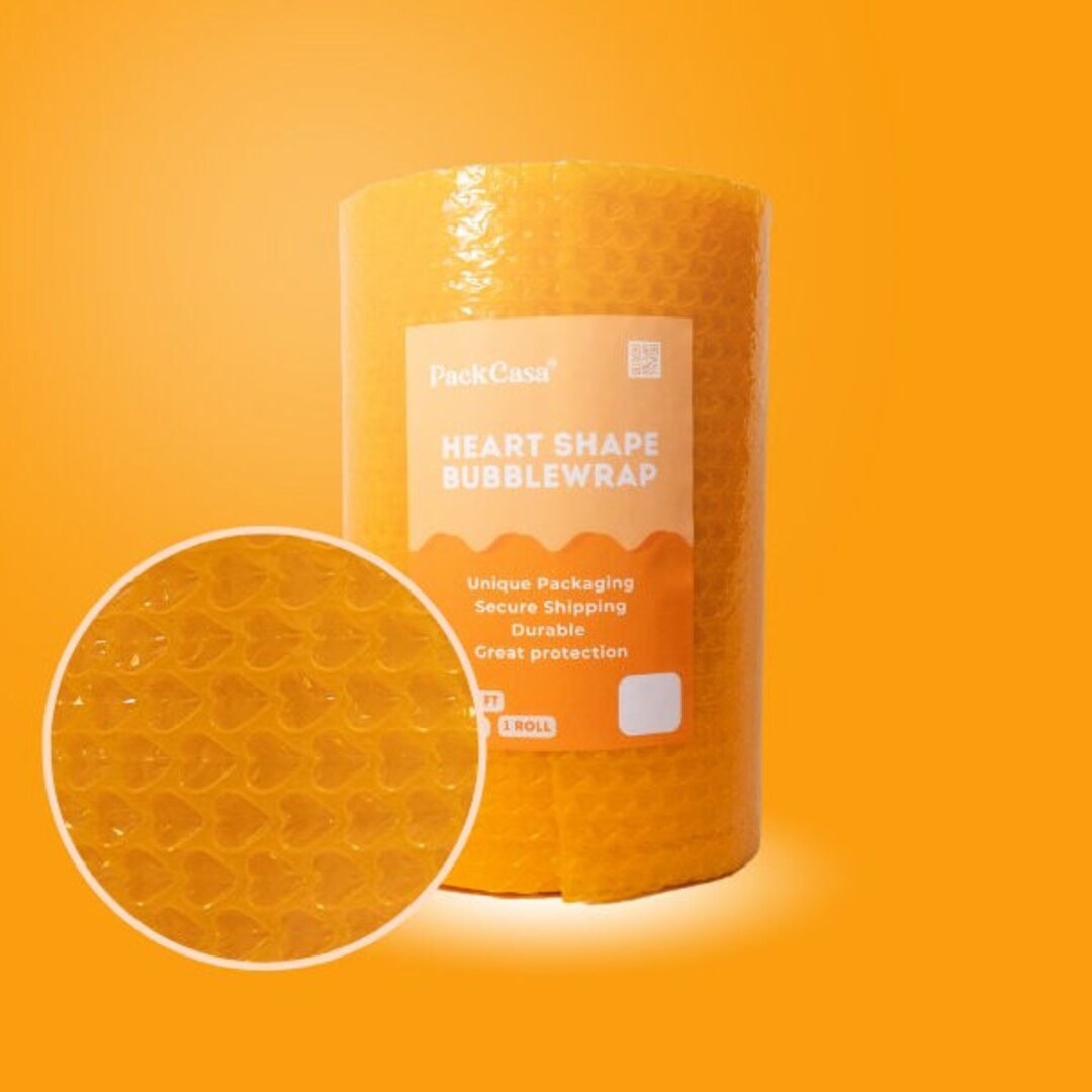 Packcasa Colored Heart Shaped Bubble Wrap 12 X 30 Ft Vibrant and ...