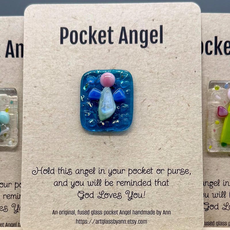 Fused Glass Guardian Angels - Etsy