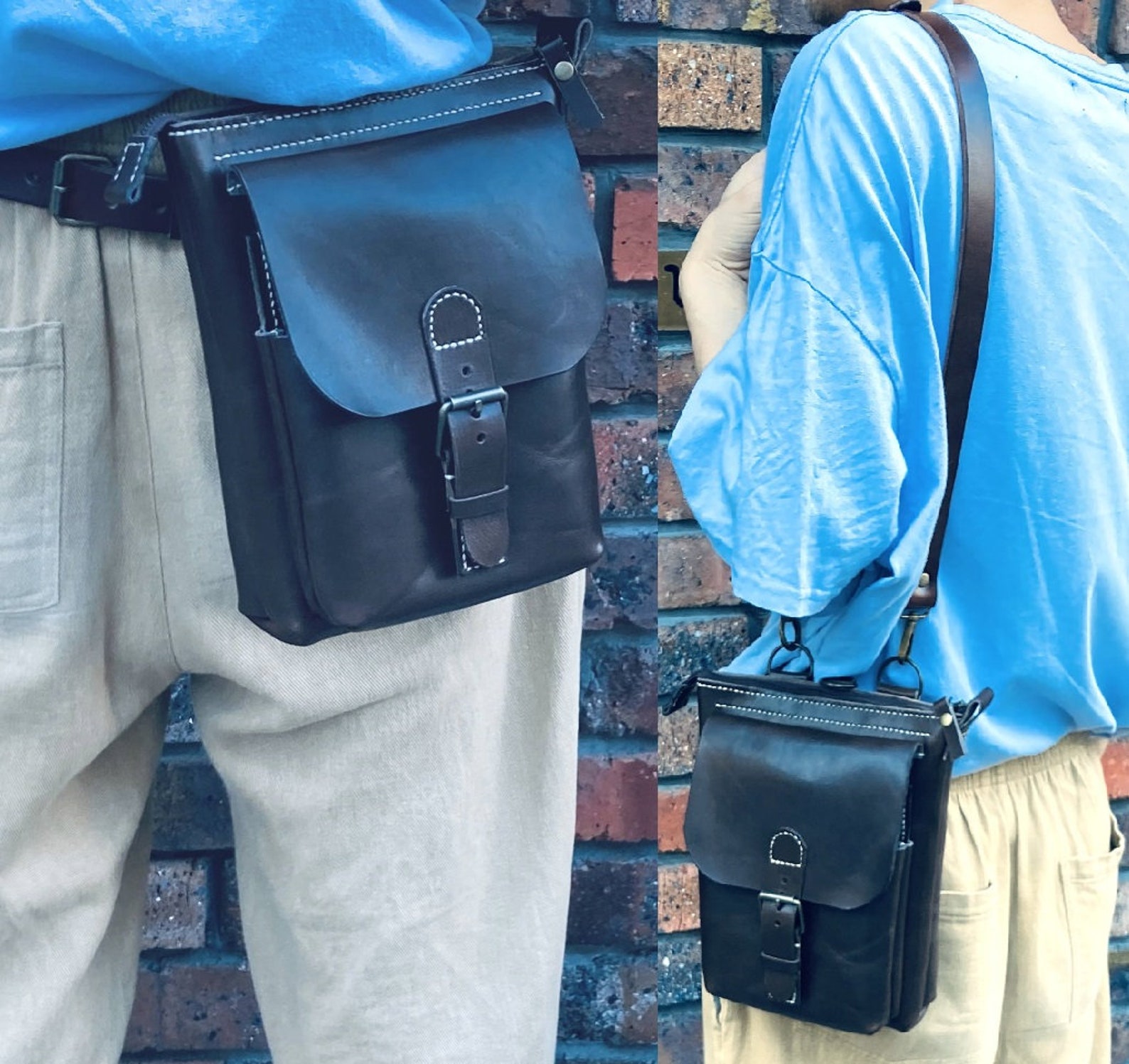 Sozoro - Vertical Fanny Pack -chocolate - Etsy