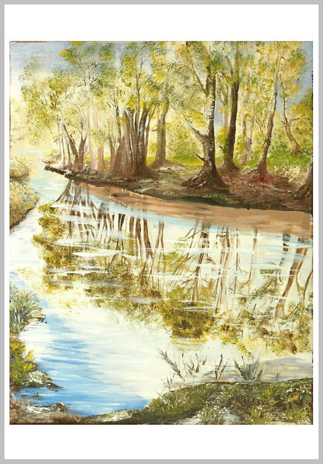 LS006 River of Reflection A3 Digital Print - Etsy