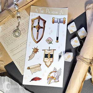 Dungeons & Dragons Class Themed Inventory - Sticker Sheet - Etsy