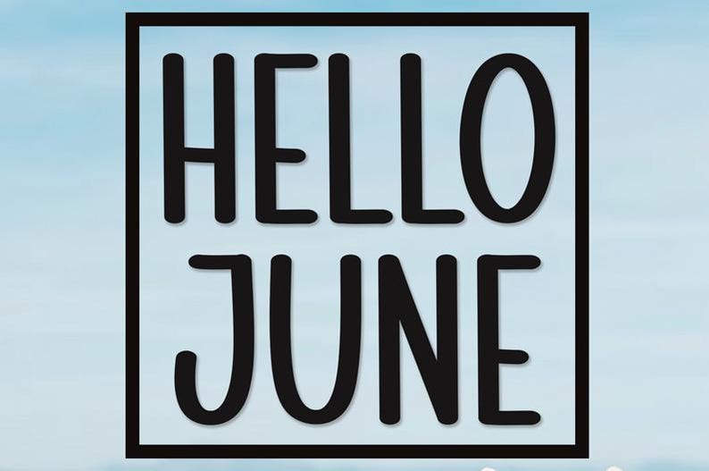 Hello June Font, Modern Font, Handwritten Font - Etsy