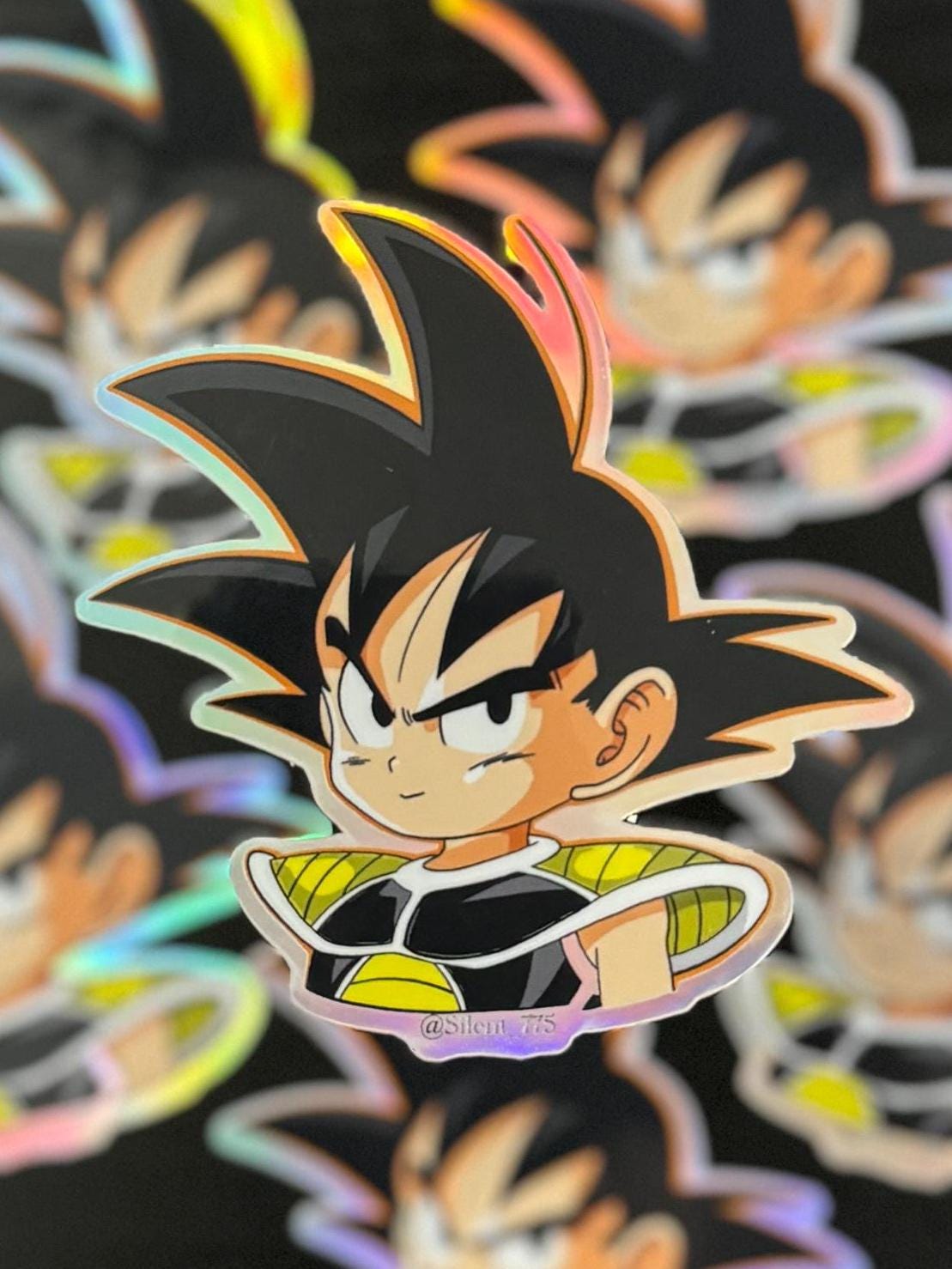 Kid Goku Sticker Holographic Finish - Etsy