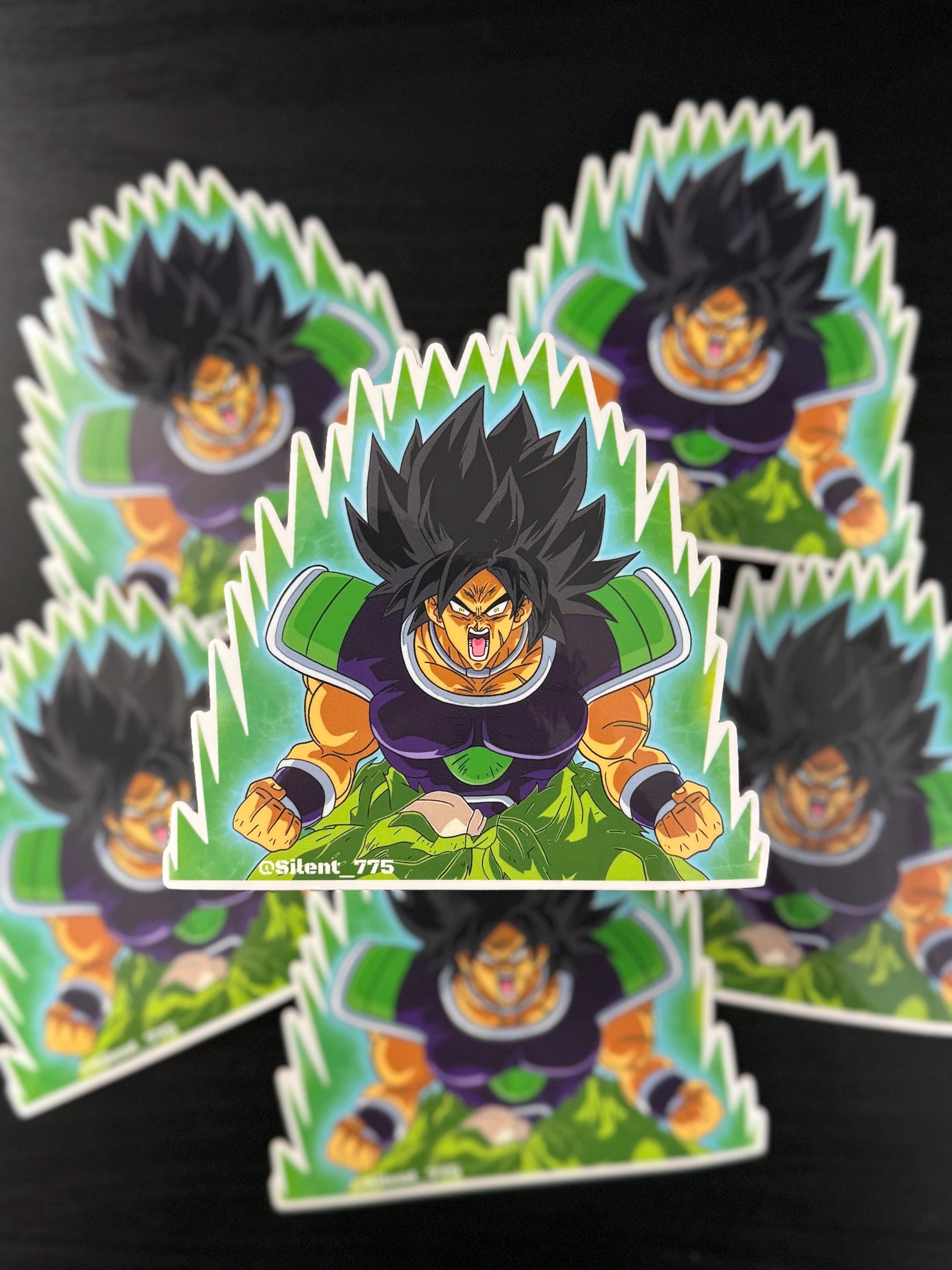 Super Saiyan Broly Vinyl Decal Sticker - Etsy