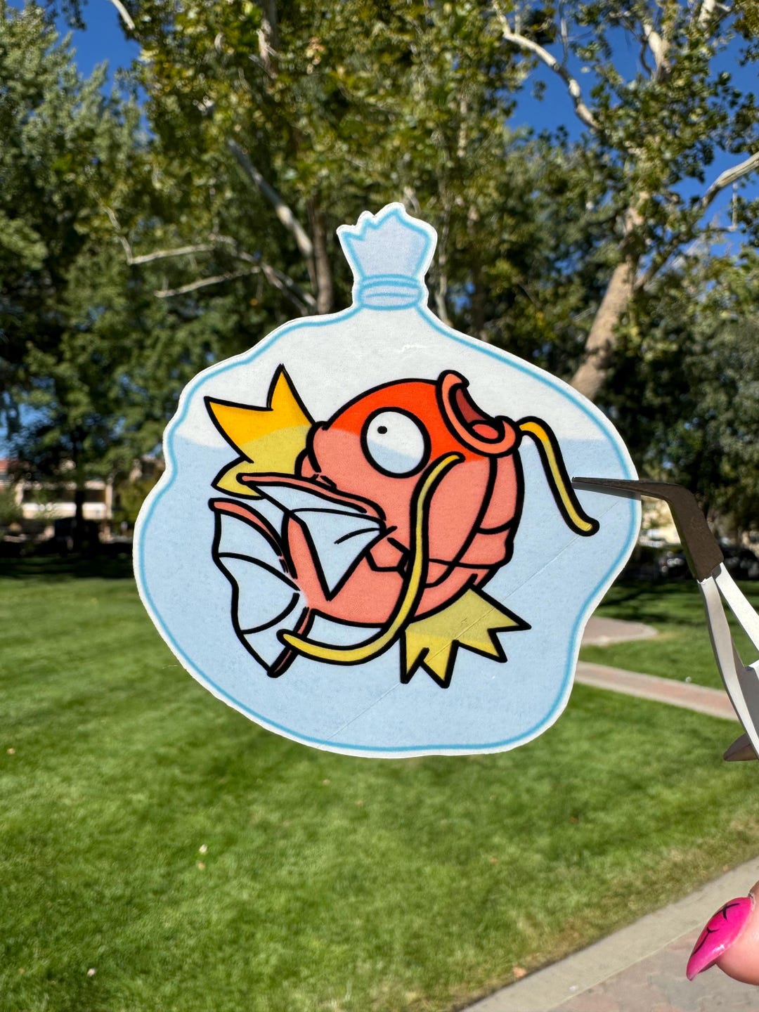 Clear Magikarp in Bag Vinyl Decal Sticker - Etsy
