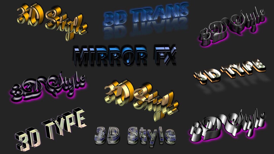 Powerpoint Text Design. Powerpoint 3D Text Effects, Presentations 3D ...