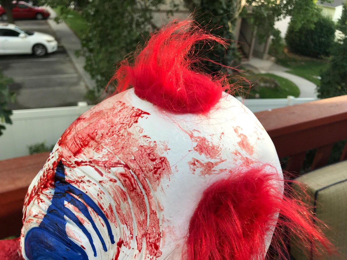 Bloody Red and Blue Clown Mask. - Etsy