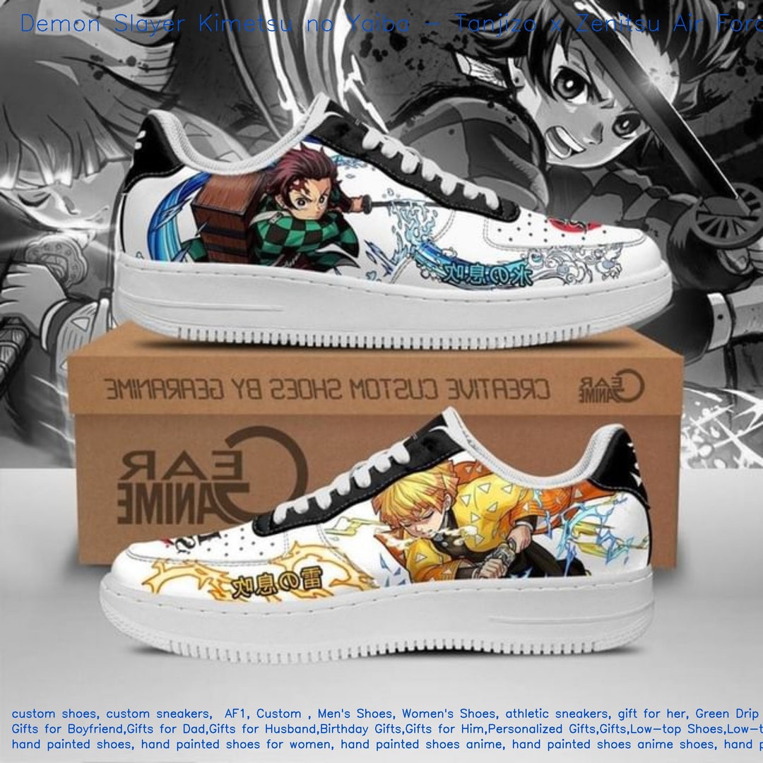 Demon Slayer Kimetsu No Yaiba Tanjizo X Zenitsu Air Force 1 Custombuy Now: Luxetsy.com/et-1962 ...