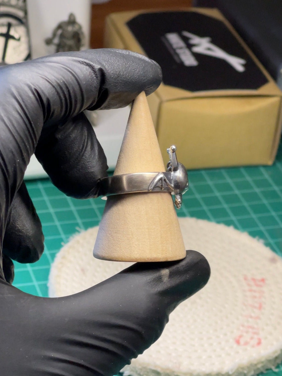 Handmade Silver Ring - Kuromi Ring - Sanrio Ring - Etsy