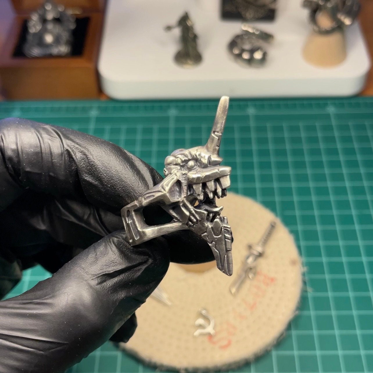 Evangelion 01 Ring Handmade Silver Ring Anime Evangelion - Etsy