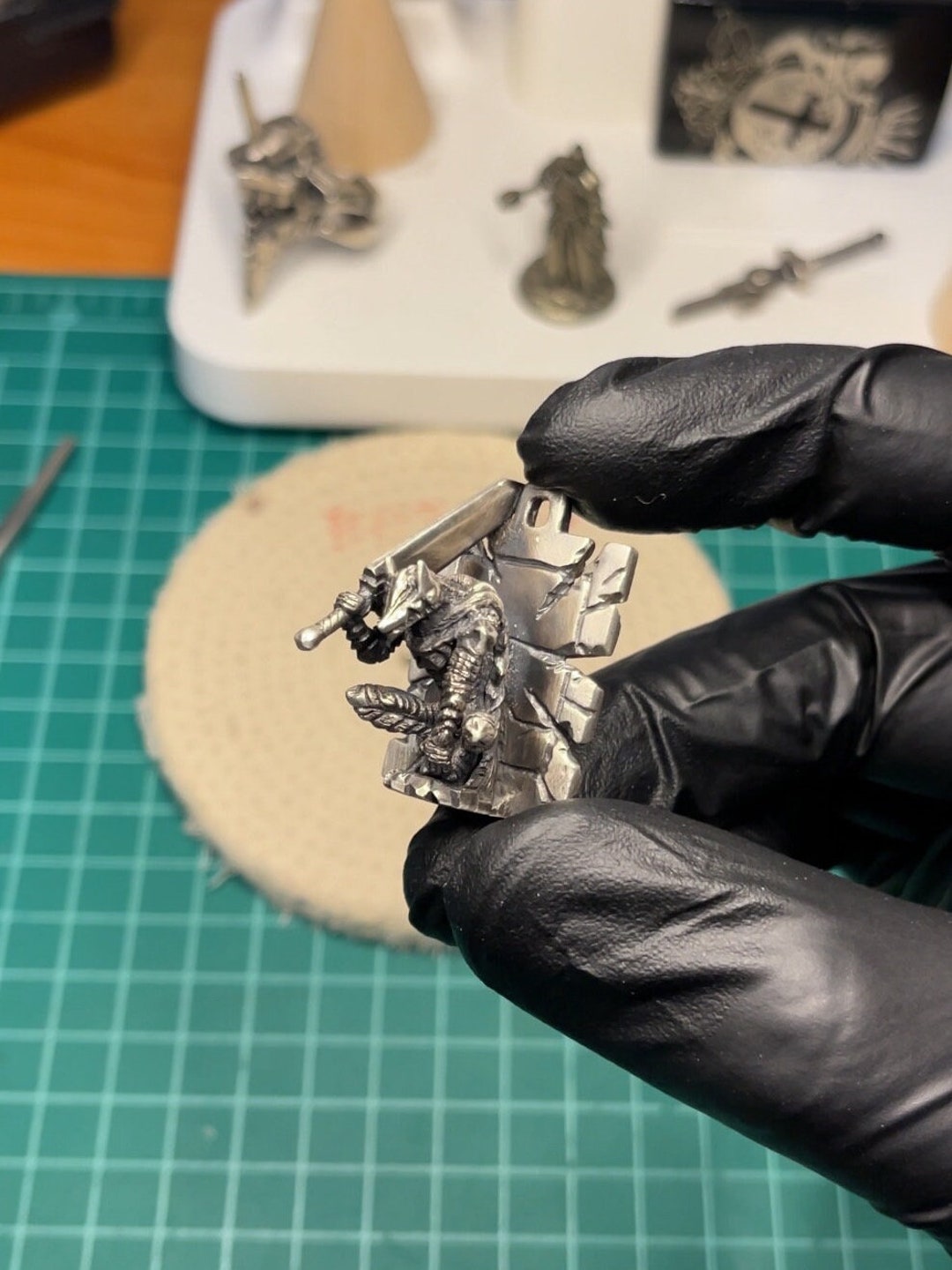 Berserk Guts Pendant: Handmade Sterling Silver Armor, Brand of ...