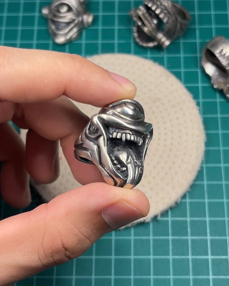 Handmade Silver Ring Anime Jujutsu Kaisen Sukuna Ring - Etsy