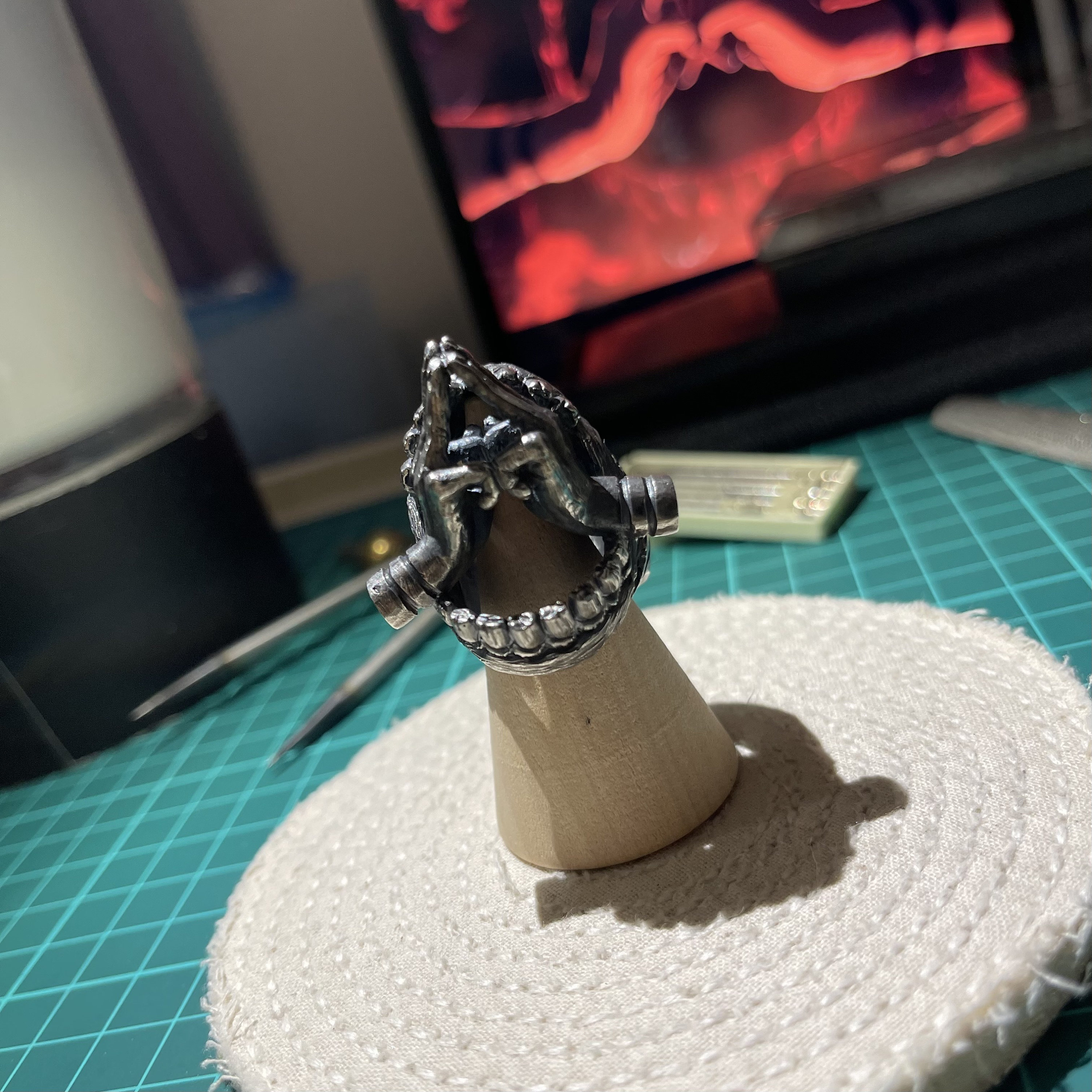 Handmade Silver Ring Anime Jujutsu Kaisen Sukuna Ring malevolent Shrine ...