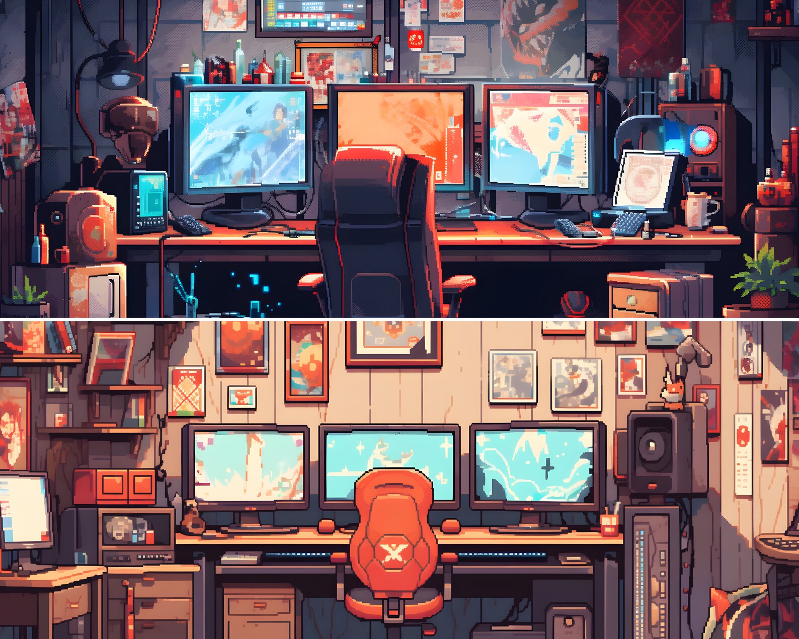 V-tuber Animated Backgrounds | Twitch Youtube Overlay, Virtual Streamer ...