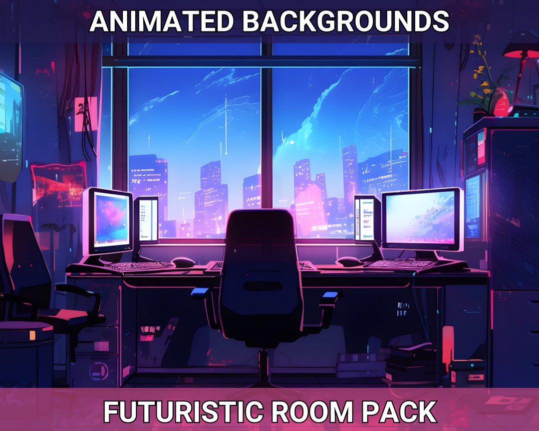 V-tuber Animated Backgrounds | Twitch Youtube Overlay, Virtual Streamer ...