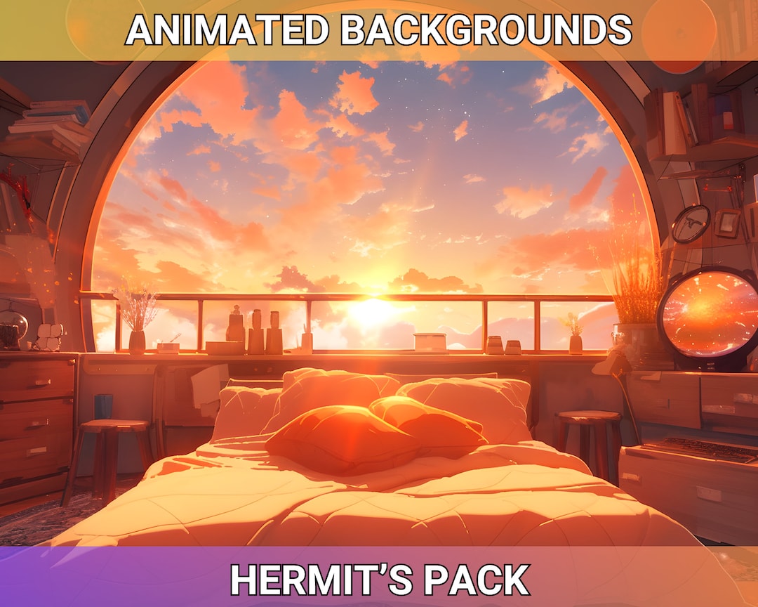 V-tuber Animated Backgrounds | Twitch Youtube Overlay, Virtual Streamer ...