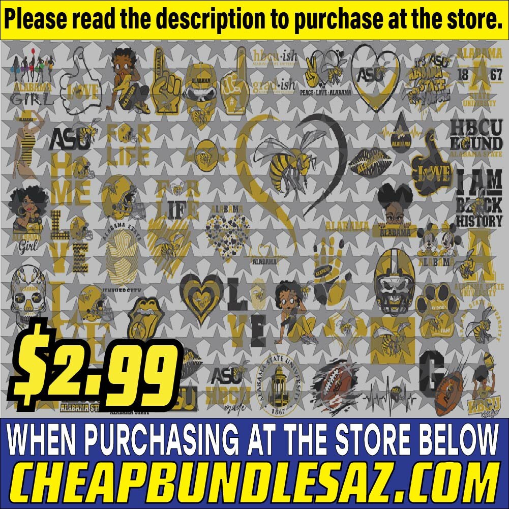 Alabama State University Svg, HBCU Svg Collections, HBCU Svg, Football ...