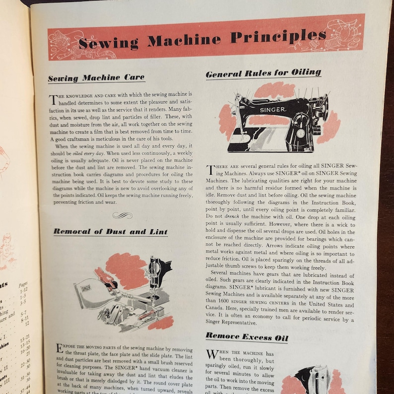 Singer Sewing Skills Reference Book ©1954 - Etsy