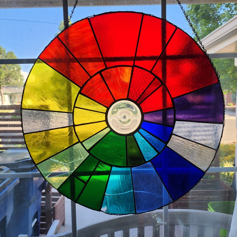 Round Stained Glass - Etsy