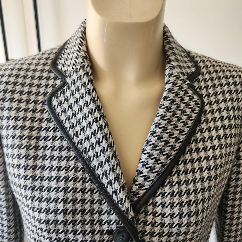 Houndstooth Blazer - Etsy