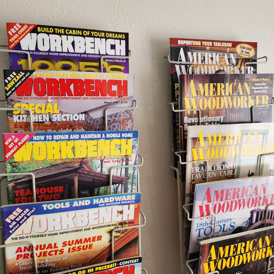 Vintage 1995 Wood Working Magazines: Workbench & American Woodworker ...