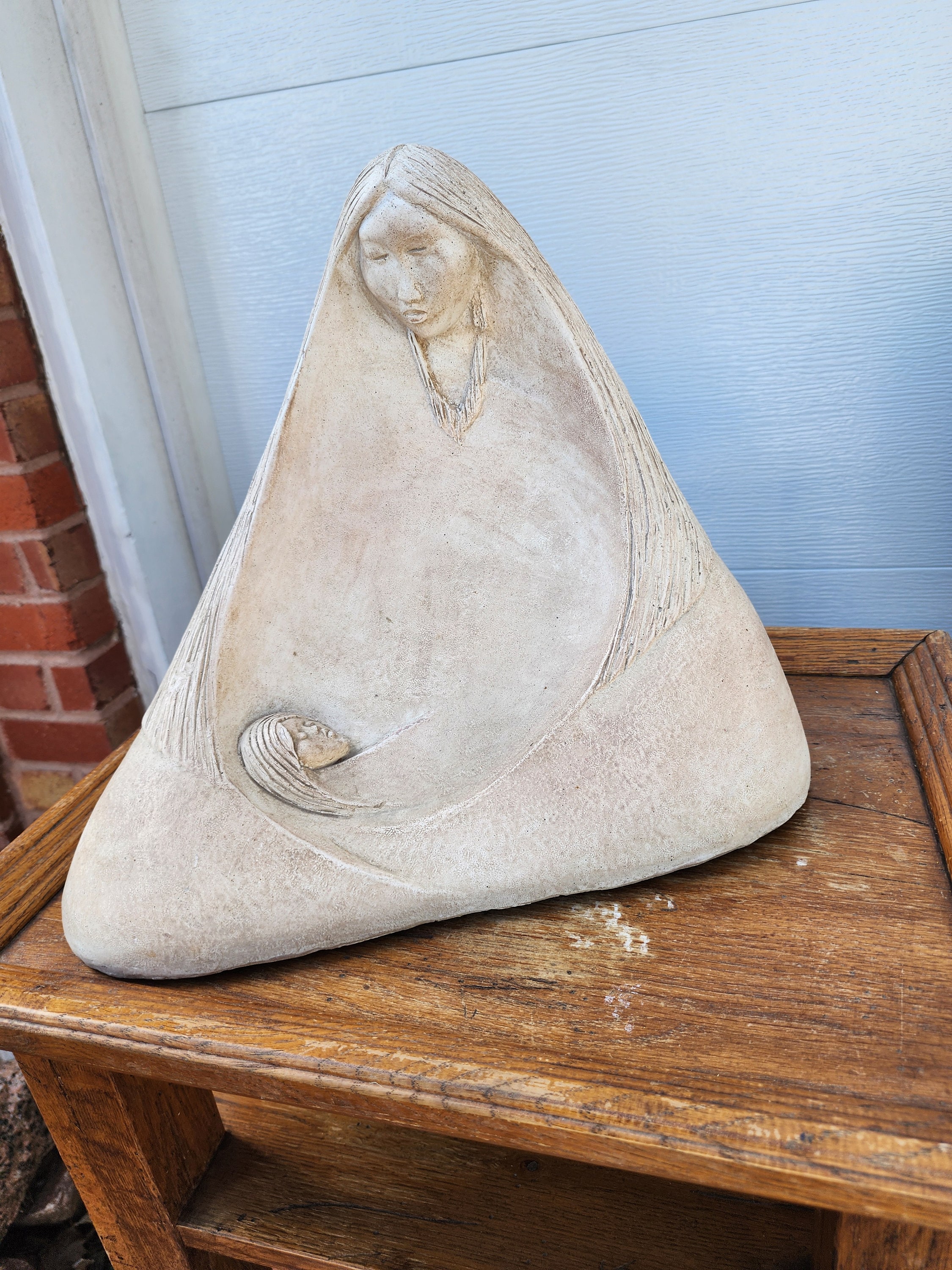 1983 Acoma Pueblo Pottery La Madre Indian Sculpture Pierce Austin ...