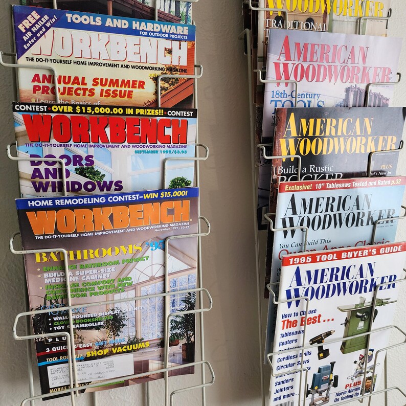Vintage 1995 Wood Working Magazines: Workbench & American Woodworker ...