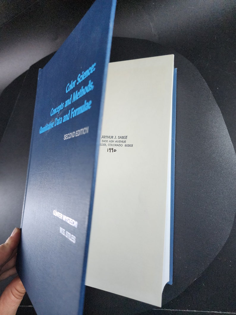 Color Science: Concepts and Methods, Quantitative Data and Formulae ...