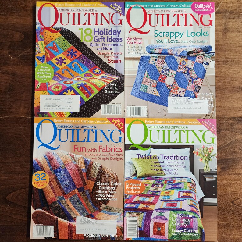 American Patchwork and Quilting Magazines by BHG 2005 - 2014 Sold ...