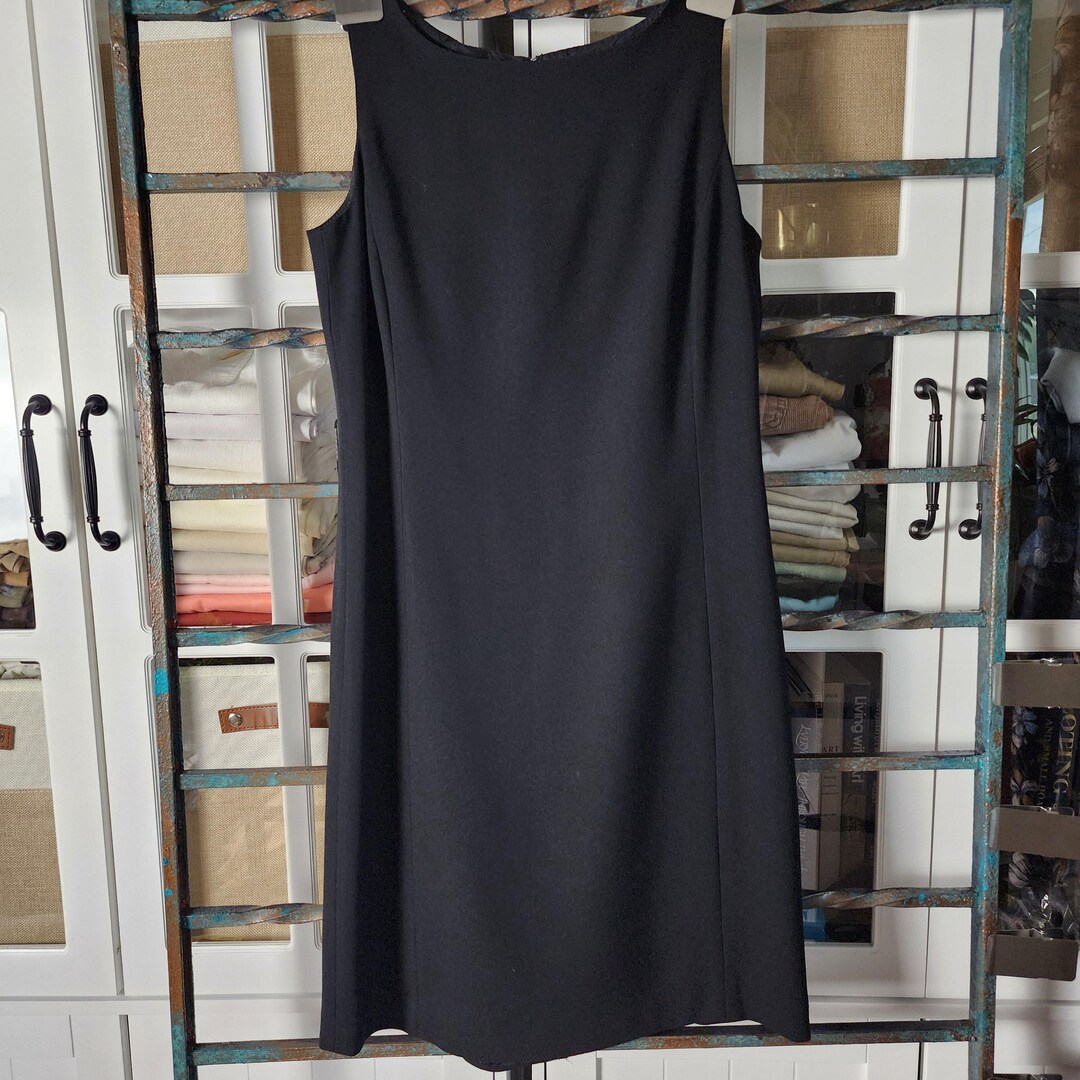 4 Petite Nygard Collection Vintage Black Sleeveless Short Dress ...