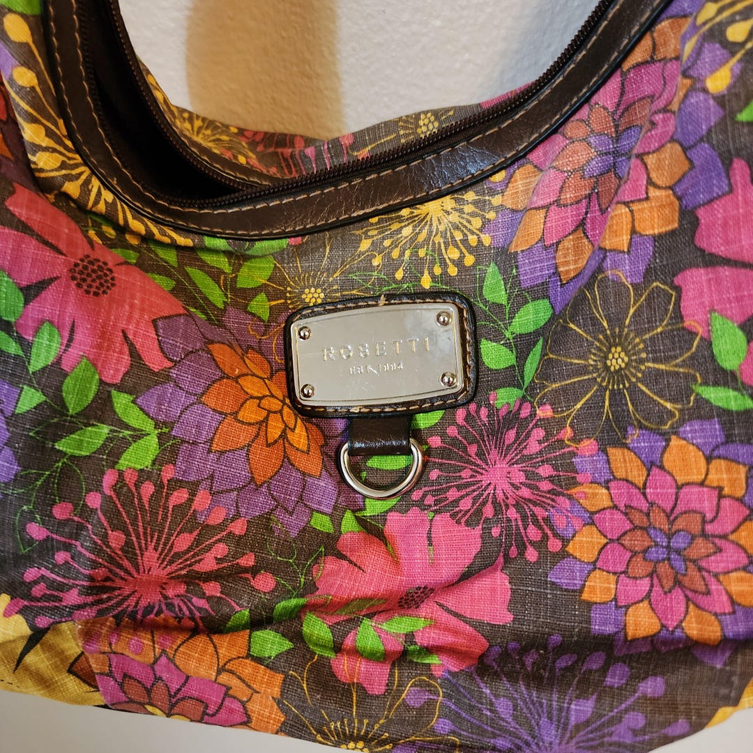 Y2K Rosetti Linen Cotton Floral Crossbody Bag Shoulder Purse - Etsy
