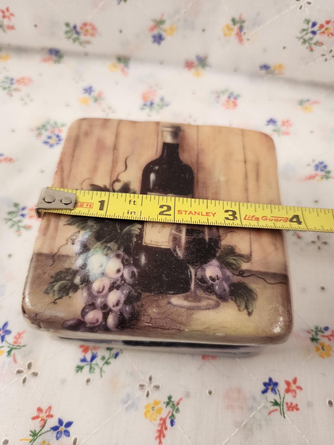 Wine Grapes Ceramic Coasters | Vintage Set of 4 - Etsy