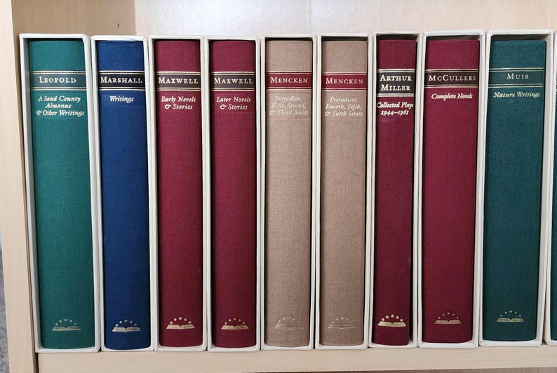 Vintage Library of America Collection of Books From the Library of an ...