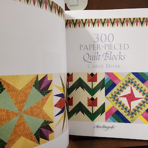 300 Paper-piece Quilt Blocks (book & CD) by Carol Doak - Etsy