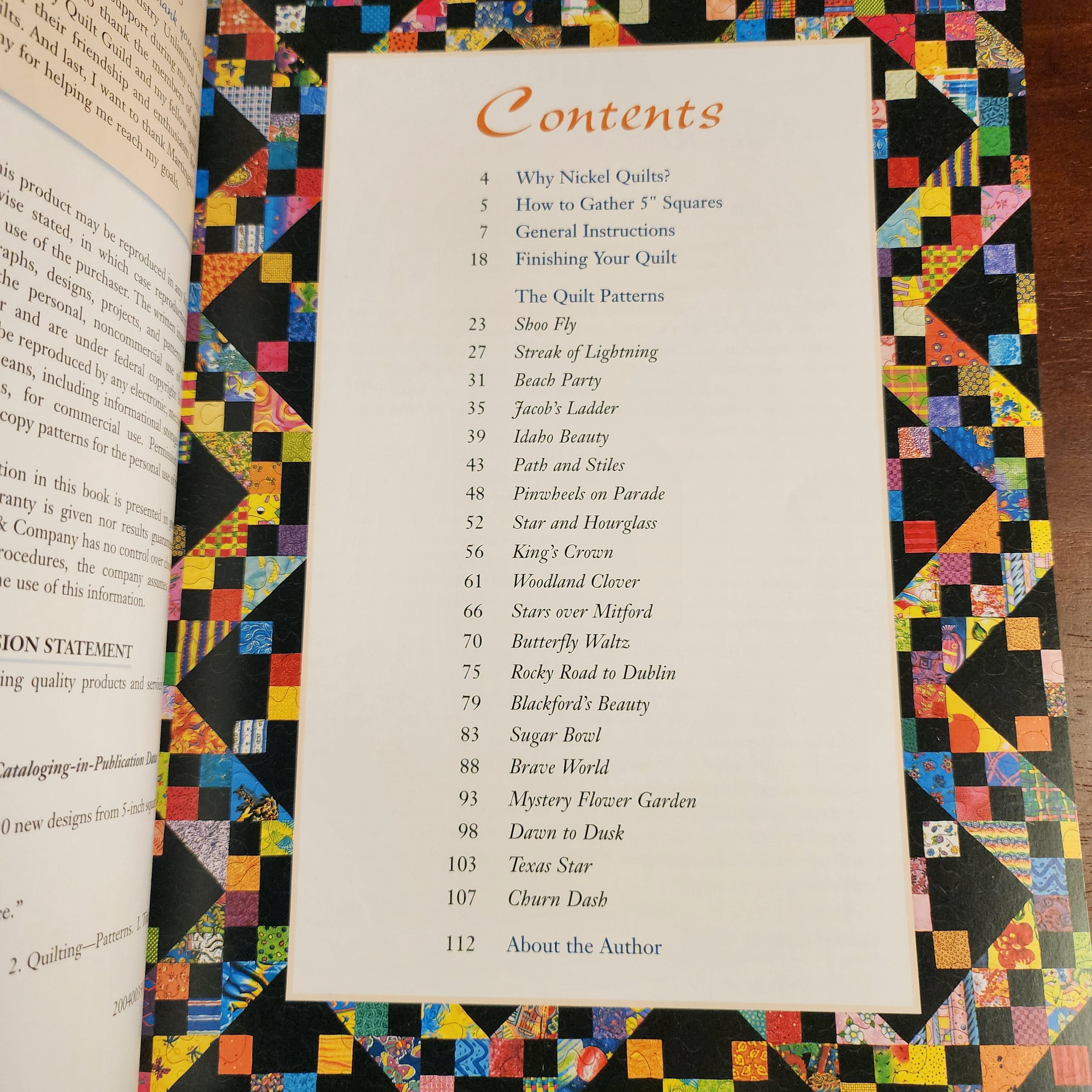More Nickel Quilts 20 New Designs From 5-inch Squares by Pat Speth ISBN ...