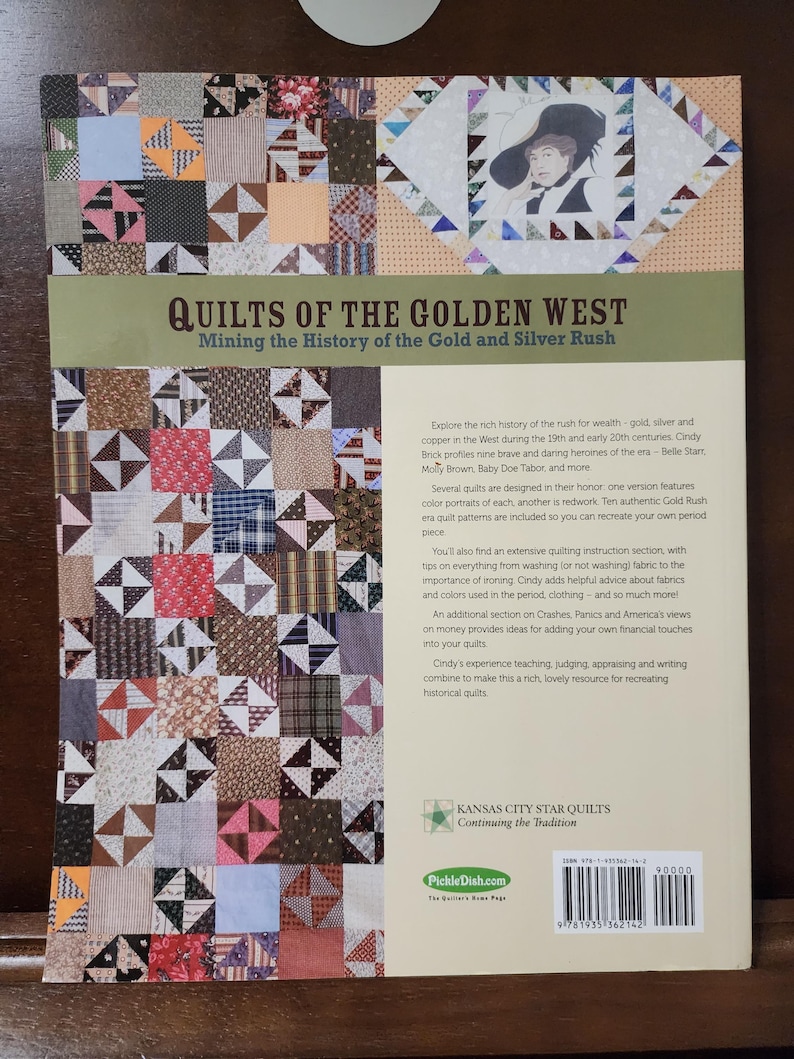 Vintage Quilting Book: Golden West History, Signed by Cindy Brick - Etsy