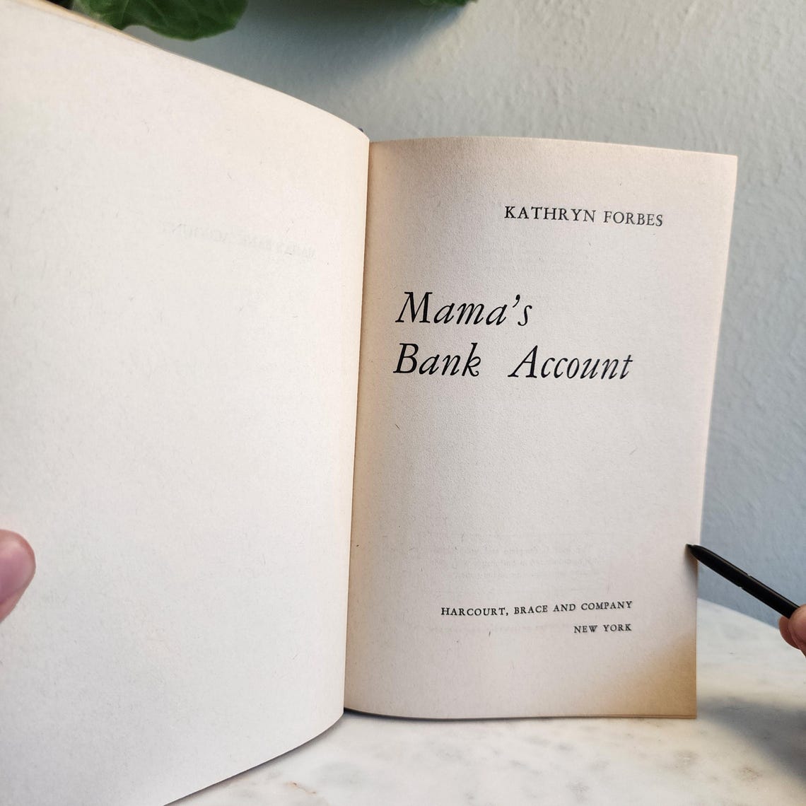 Mama's Bank Account by Kathryn Forbes ©1943 - Etsy