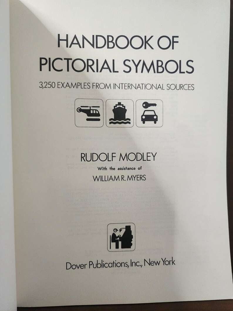 Handbook of Pictorial Symbols, 1976, Rudolf Modley - Etsy