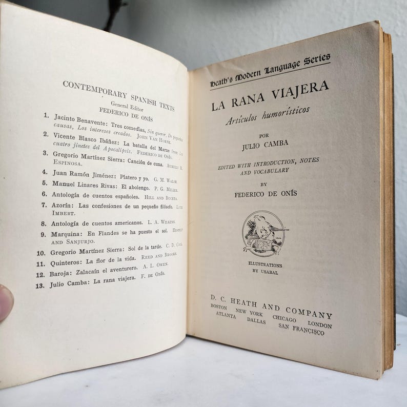 La Rana Viajera Articulos Humoristicos Por Julio Camba Heath's Modern ...