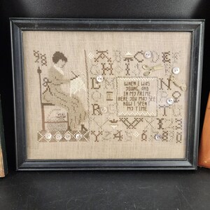 Choice of Vintage Framed Cross Stitch Samplers or Crewel Home Decor - Etsy