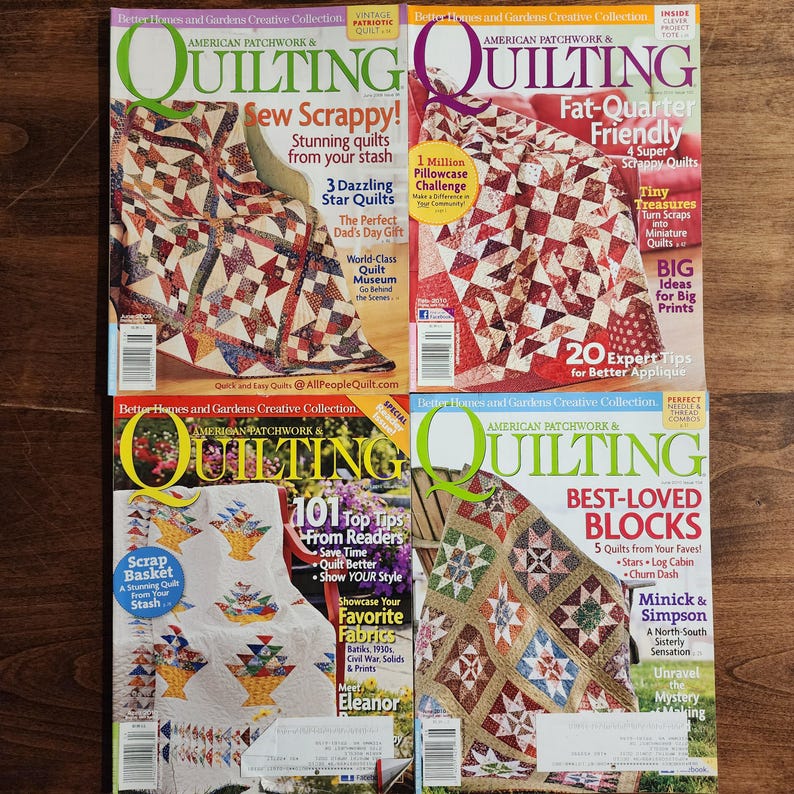 American Patchwork and Quilting Magazines by BHG 2005 - 2014 Sold ...